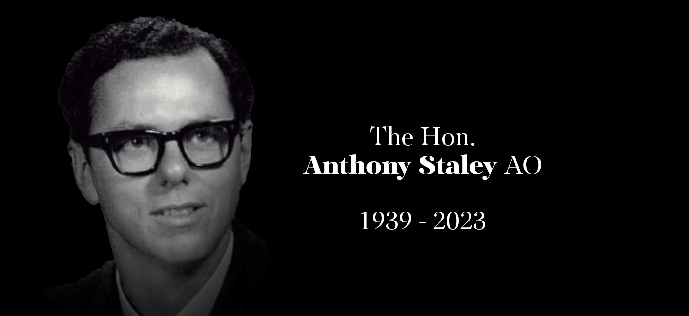 Death of Hon Tony Staley AO | Mirage News